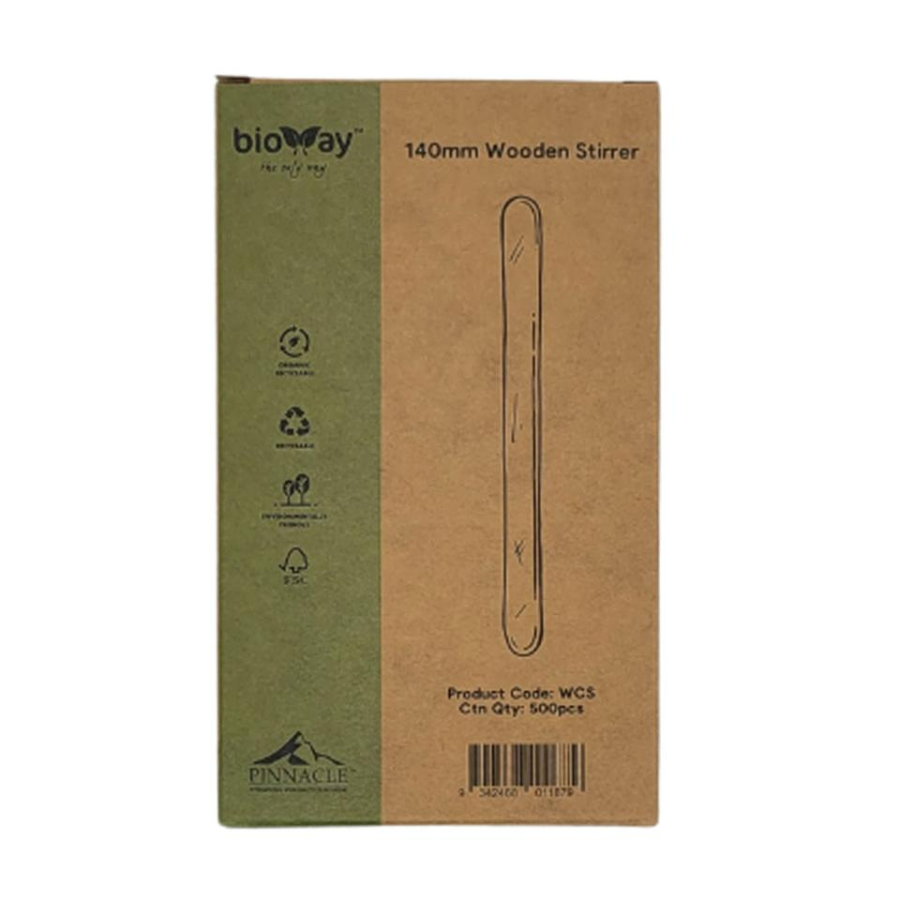 Bioway Wooden Stirrer 14cm Pack 500 – la Casa del Caffe